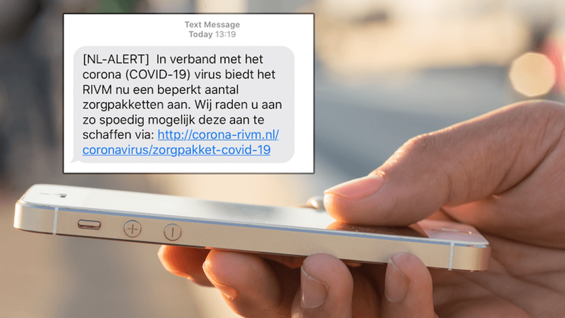 RIVM waarschuwt voor nep-sms - Radar - het consumentenprogramma van ...