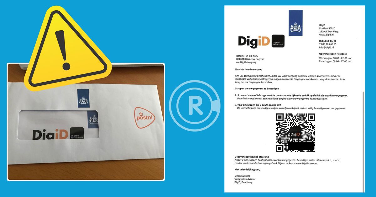 Pas op: Valse DigiD-brief in omloop | Radar