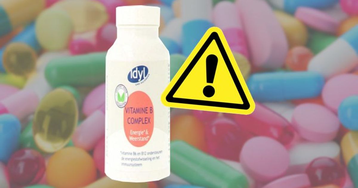 Terugroepactie: te veel chloorethanol in vitamine B-tabletten Idyl | Radar