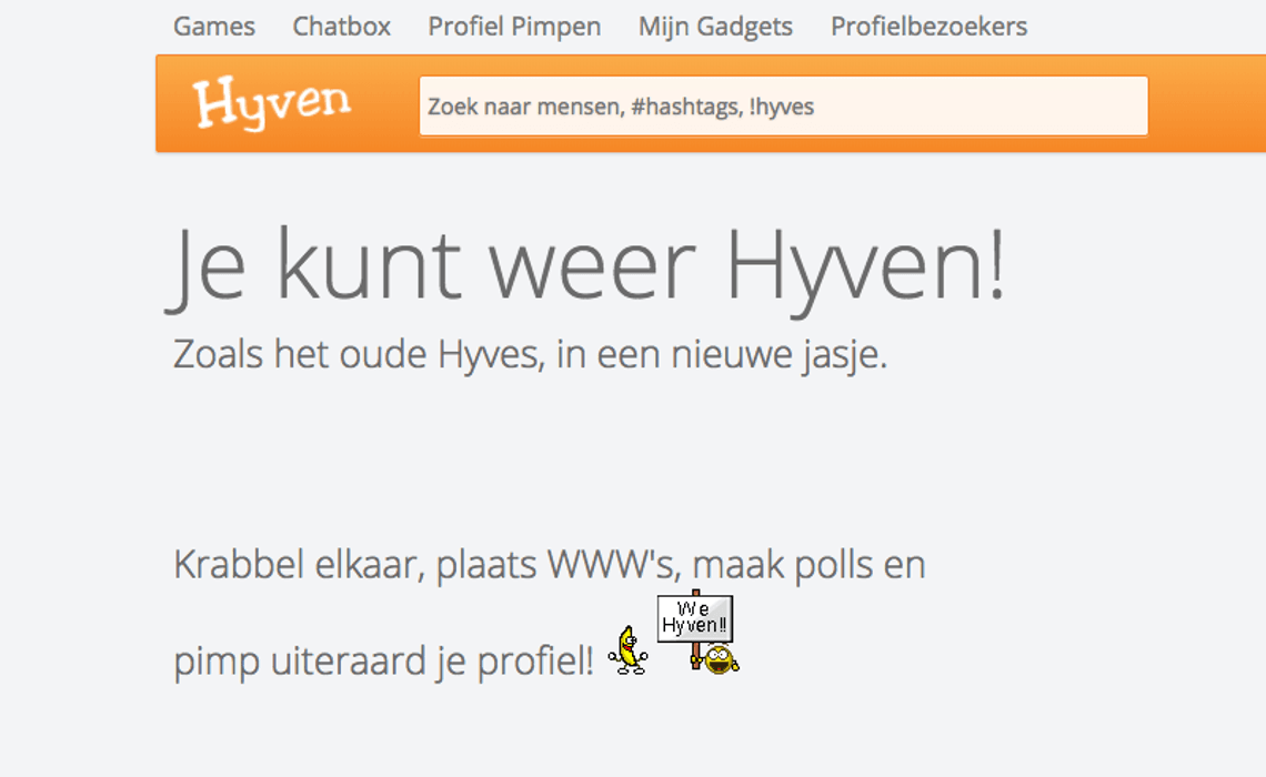 Hyves is terug onder de naam Hyven.nl, maar brengt risico's met zich ...