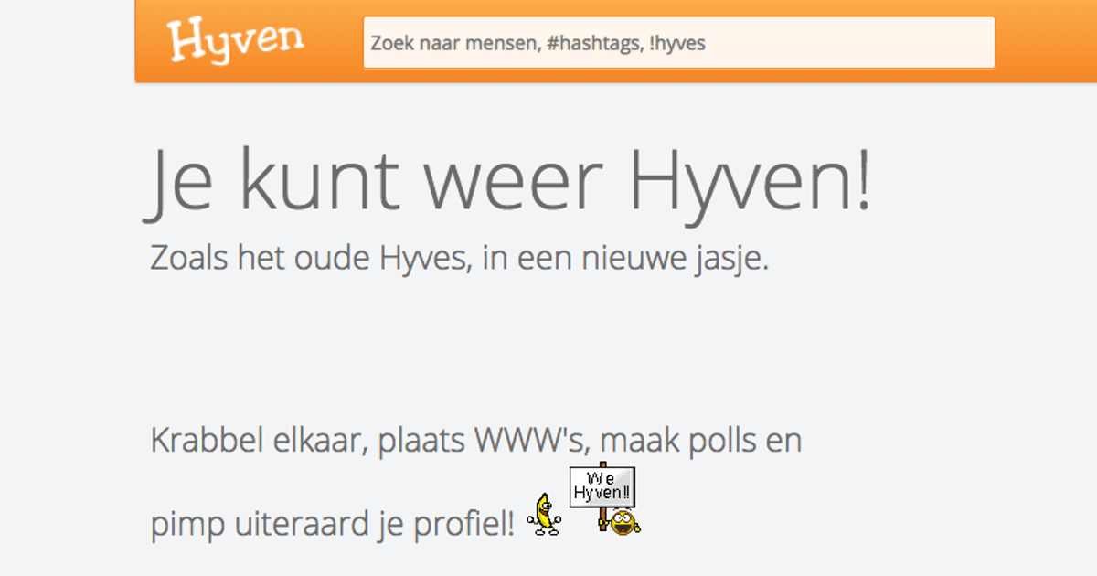 Hyves is terug onder de naam Hyven.nl, maar brengt risico's met zich ...