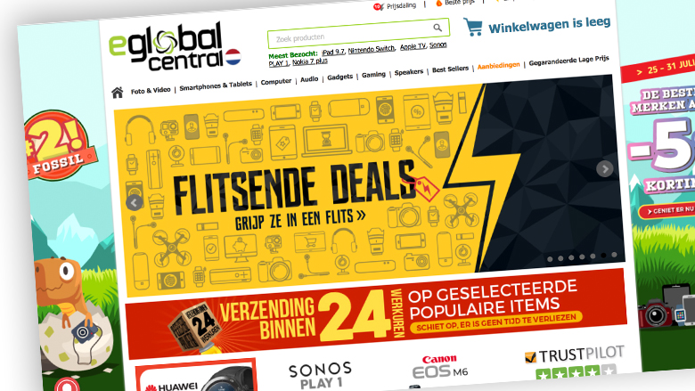 Elektronica kopen bij webshop eGlobal Central: waar moet je rekening ...